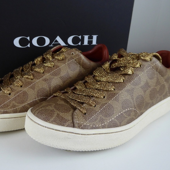 Coach | Shoes | Coach C1 Signature C Logo Sneakers Shoes Nib | Poshmark